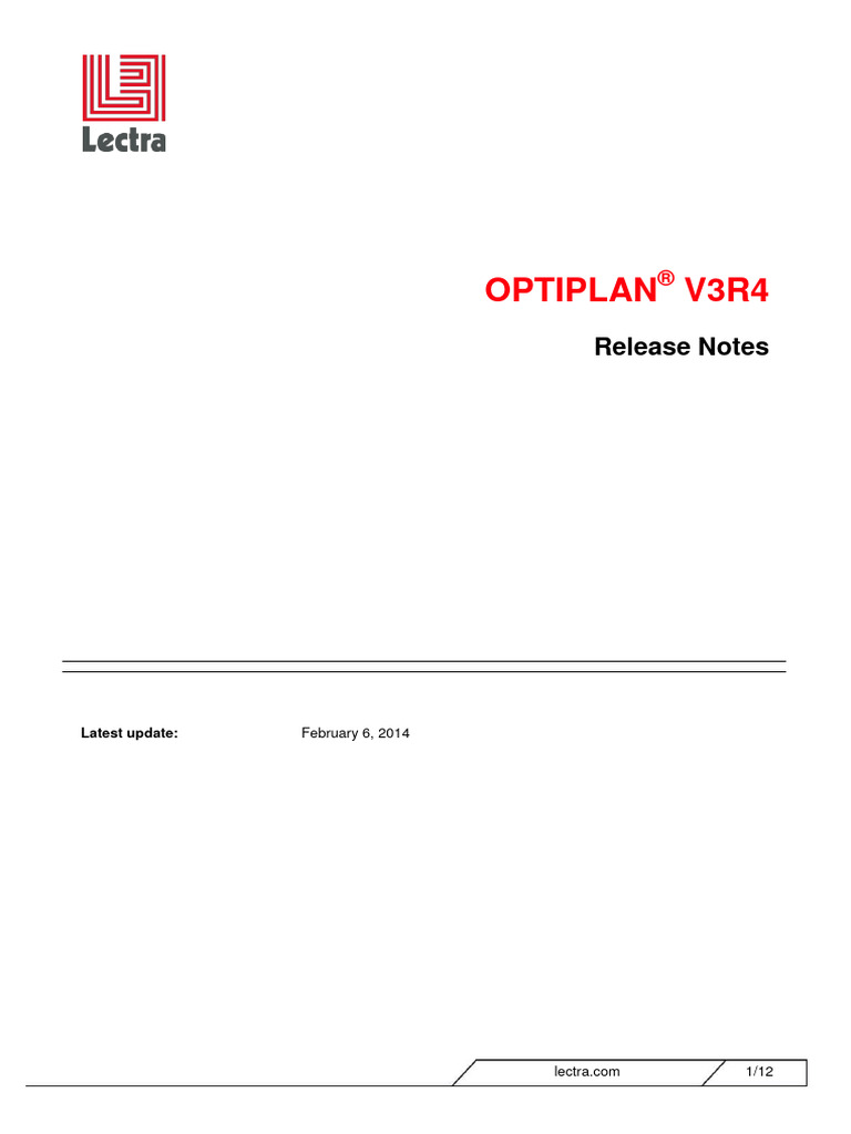 Optiplan_V3R4_release-notes_en | PDF | Enterprise Resource Planning ...