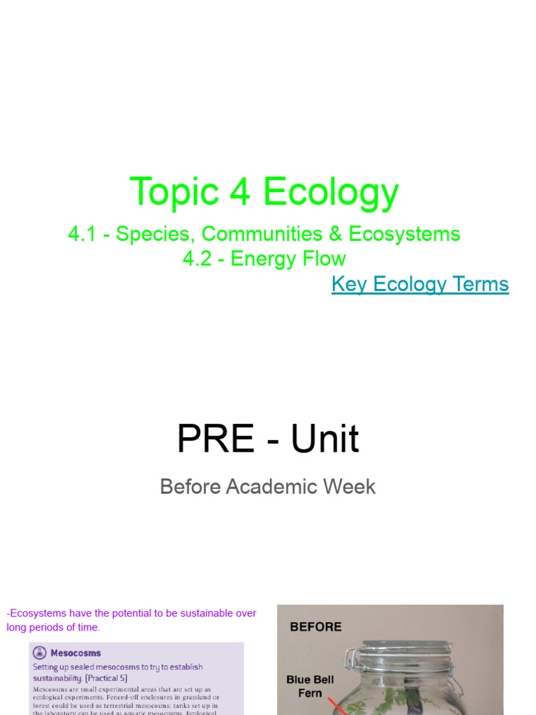 4.1 To 4.4 Ecosystems, Energy & Carbon Cycle (2023) | PDF | Greenhouse ...