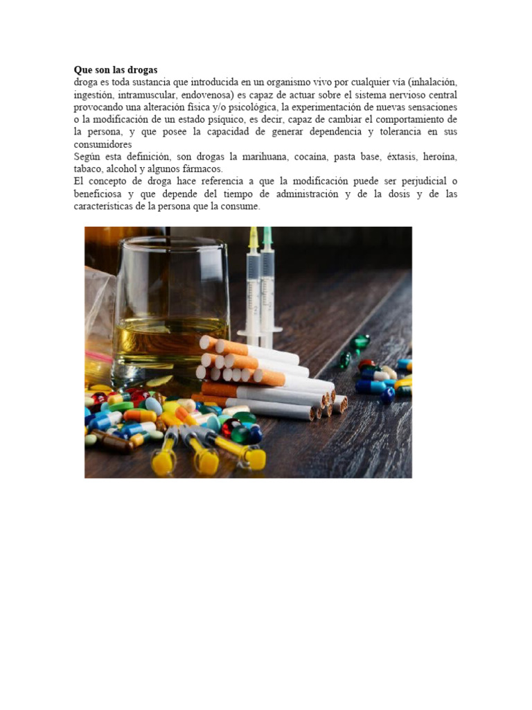 Que Son Las Drogas | PDF