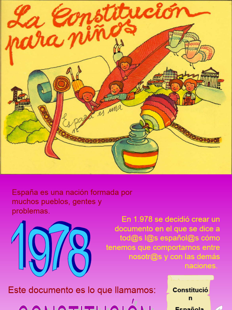 La Constitución Para Niños De Segundo Y Tercer Ciclo De Primaria