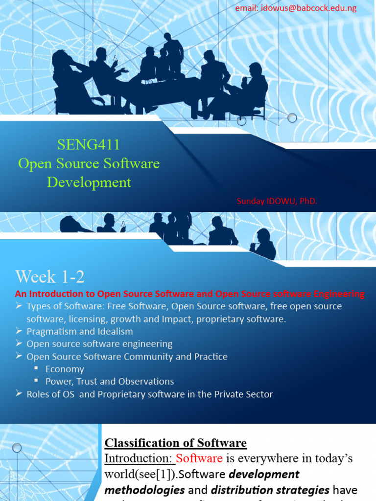 Week1-OSSoftware and Engineering | Download Free PDF | Free Software | Source Code