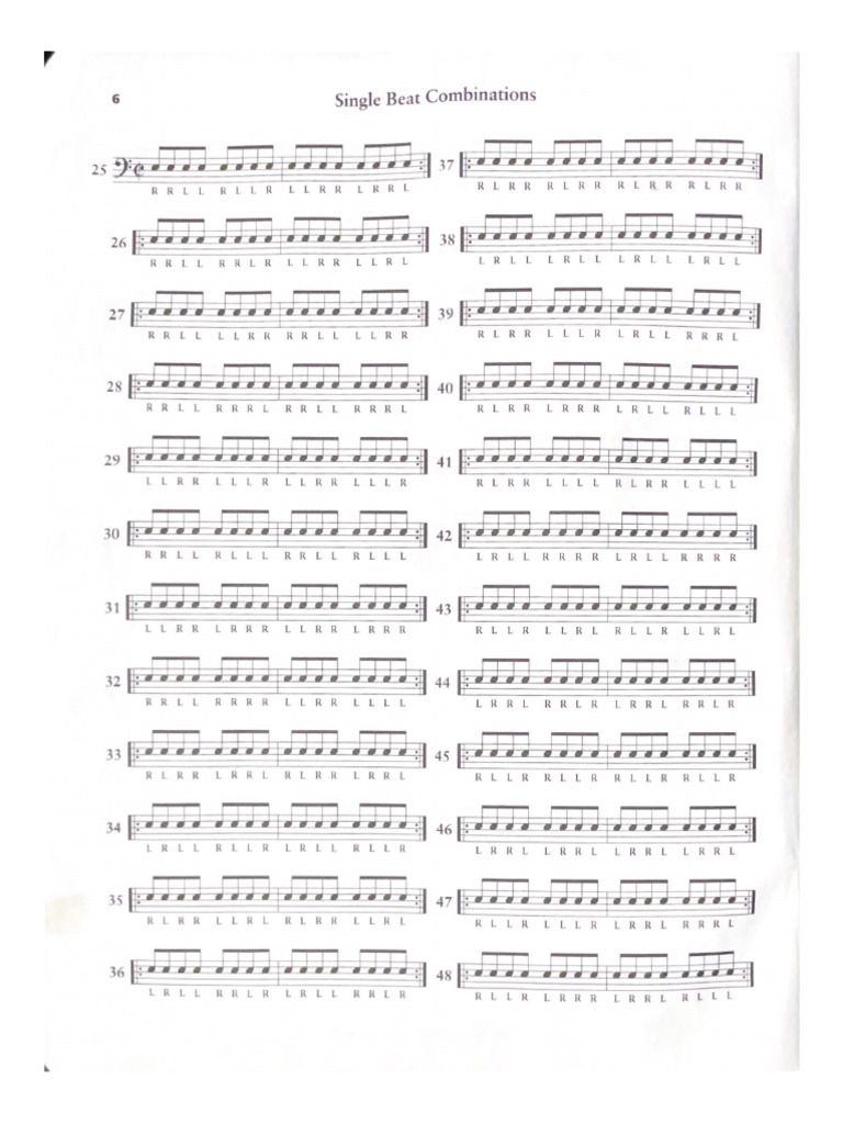 Single Beat Combinations | PDF