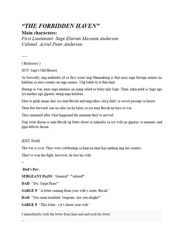 The Forbidden Haven | PDF