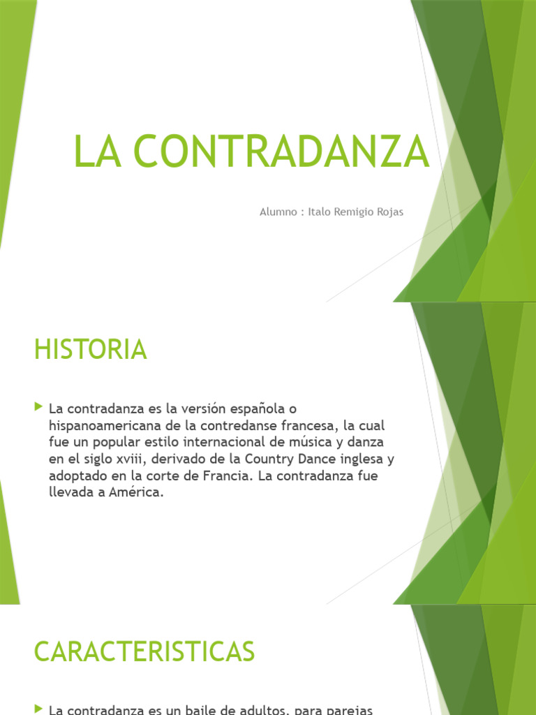 Historia y características de la contradanza | PDF | Estudios de ...