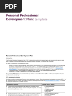 PDP Blank Template FINAL | PDF | Professional Development | Dentistry