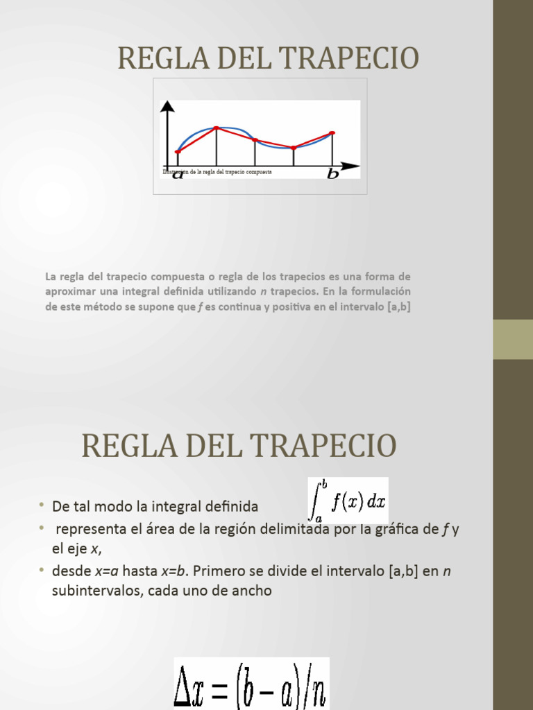 Integración: Regla del Trapecio | PDF