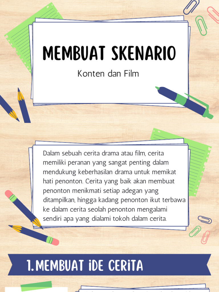 Panduan Membuat Skenario Film | PDF | Seni & Disiplin Bahasa | Kajian Bahasa Asing