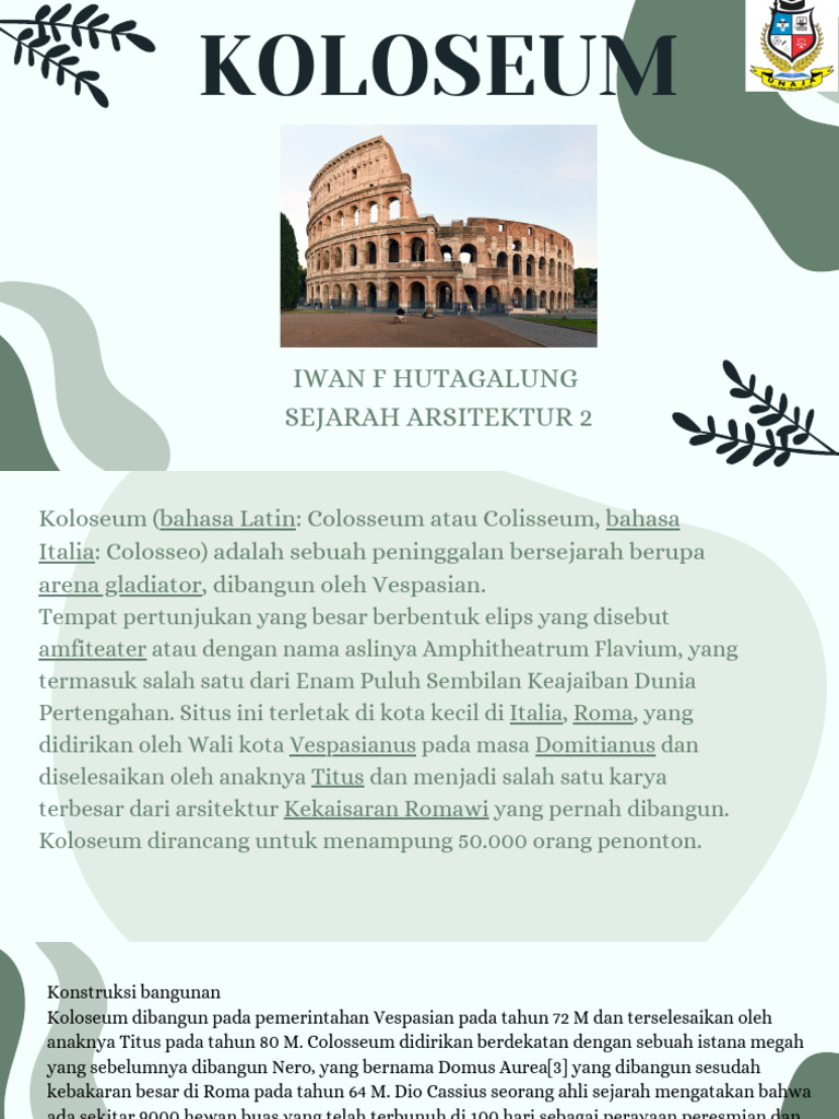 COLOSSEUM | PDF | Seni