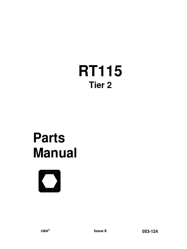 Manual Partes RT115 Tier 2 | PDF | Axle | Steering