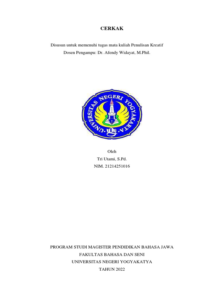 Tri Utami - Cerkak-1 | PDF