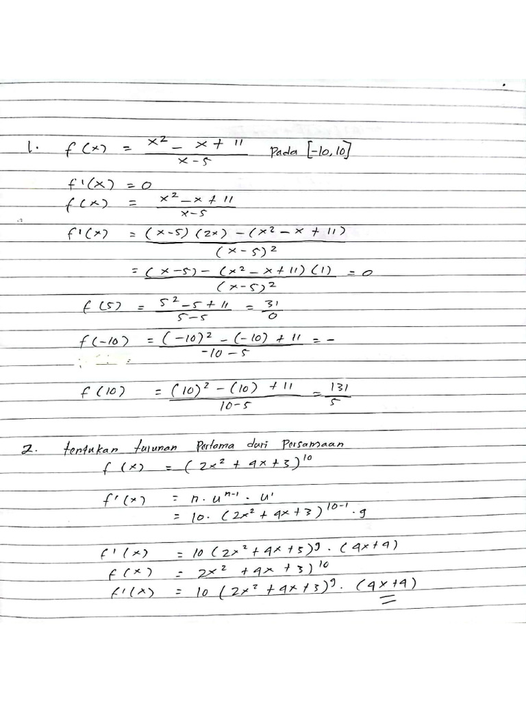 Paisi Diana (IM) - UTS Kalkulus | PDF