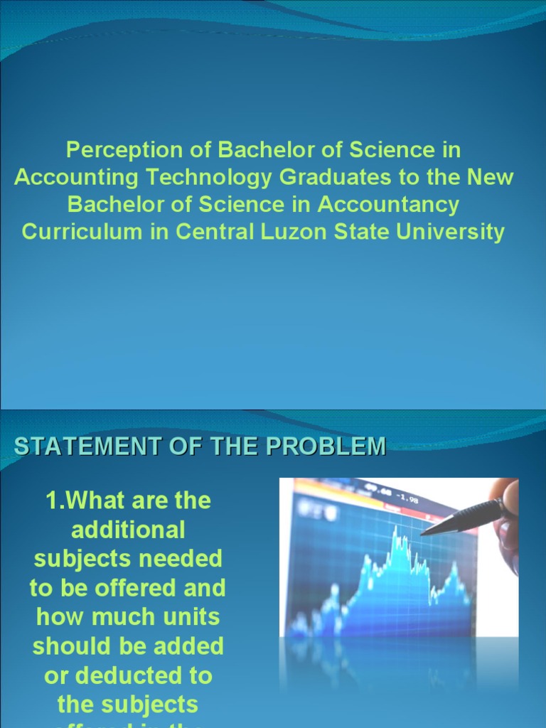 Perception of Bachelor of Science in Accounting Technology Graduates To ...