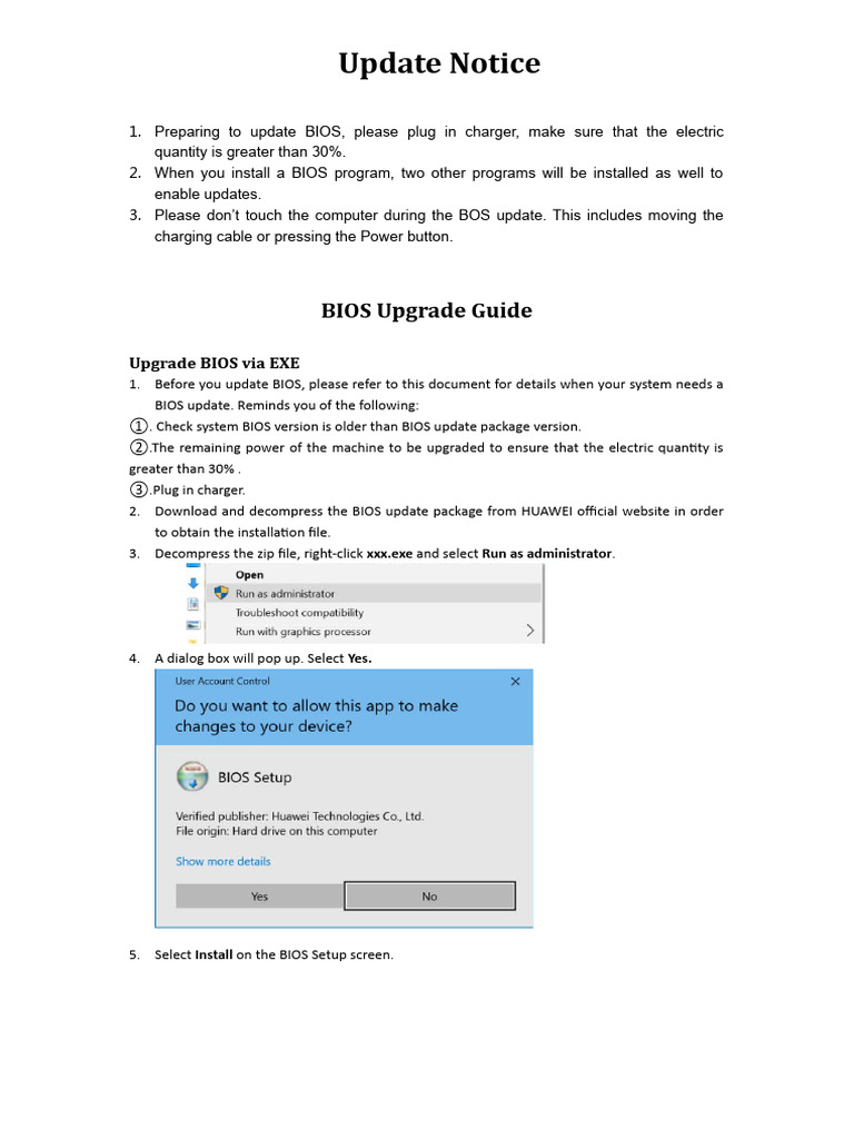 BIOS Upgrade Guide | PDF