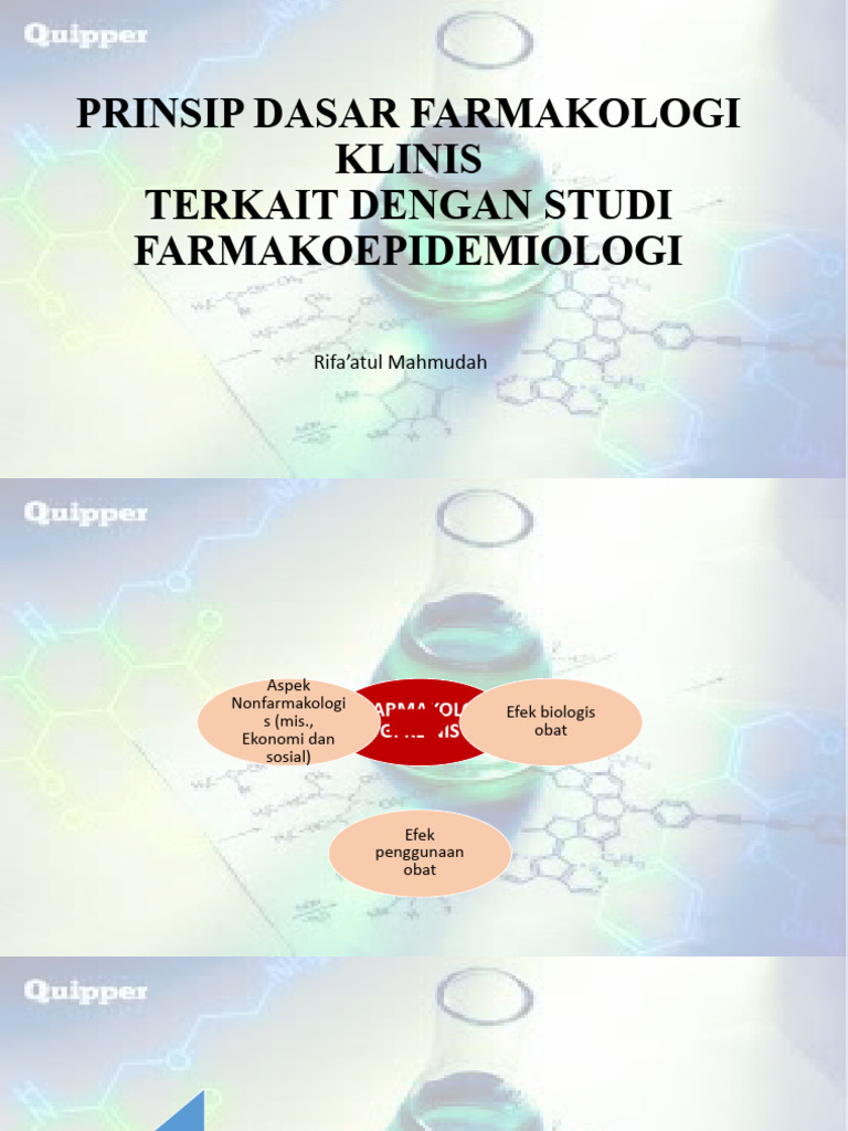 Prinsip Dasar Farmakologi Klinis | PDF