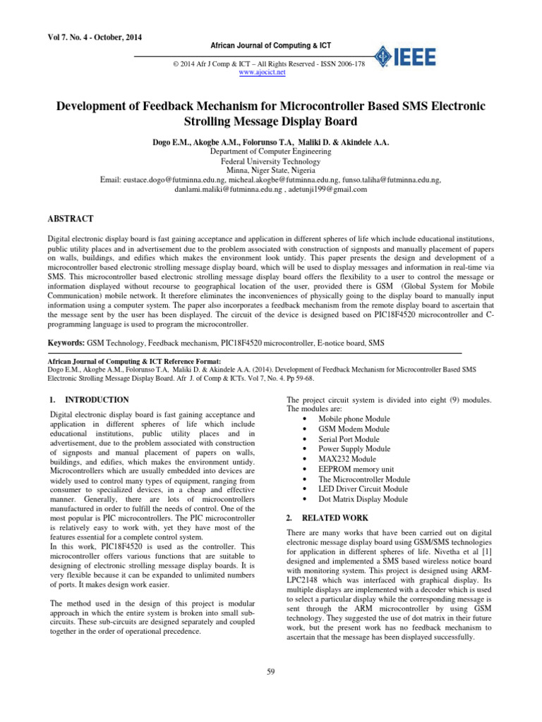 Thesis Reference 6 (Development of Feedback Mechanism For Microcontroller Based SMS Electronic ...