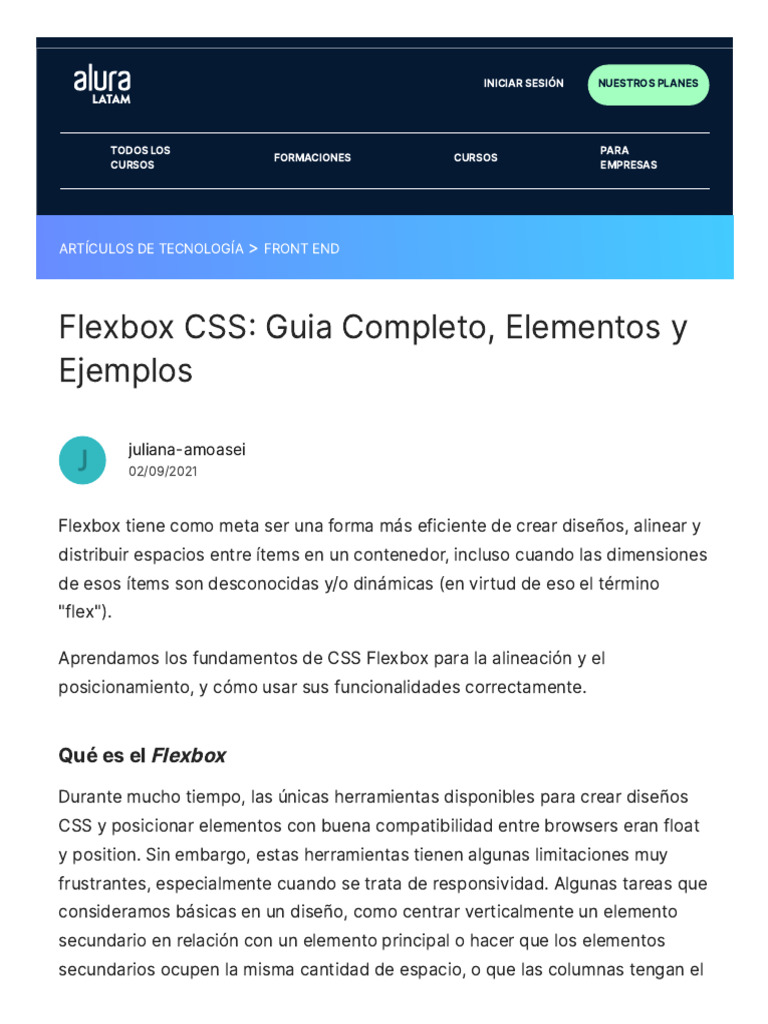 Flexbox CSS - Guia Completo, Elementos y Ejemplos | PDF | Desarrollo web | Desarrollo de software