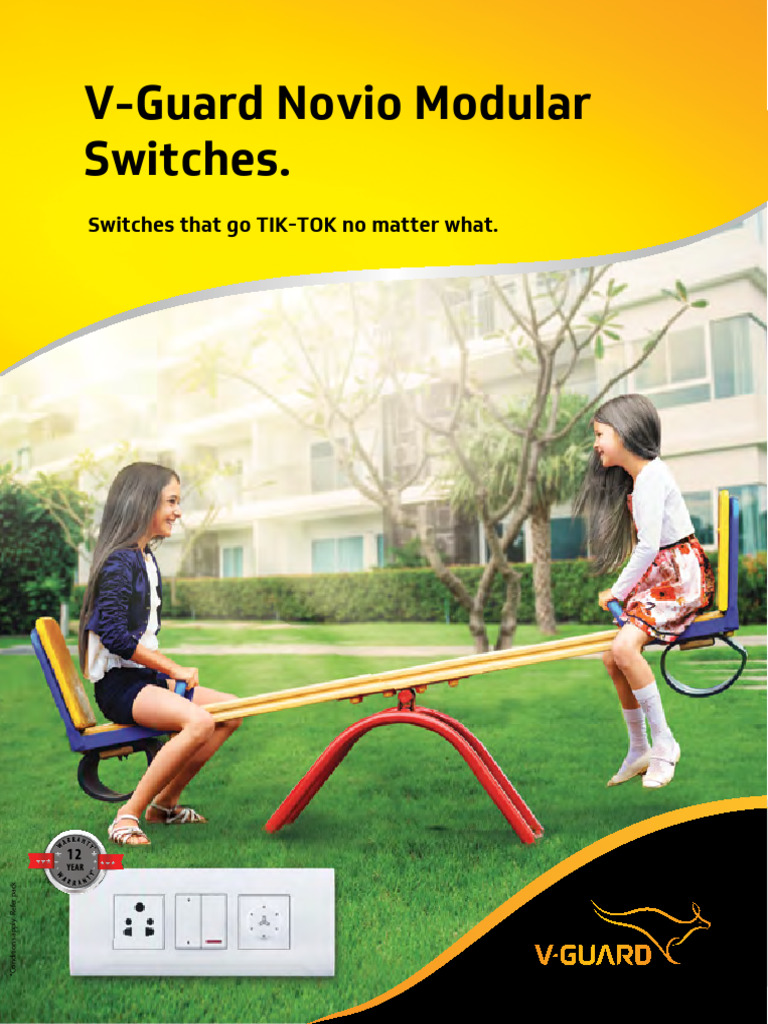 V-Guard Novio Modular Switches Overview | PDF | Switch | Home Appliance