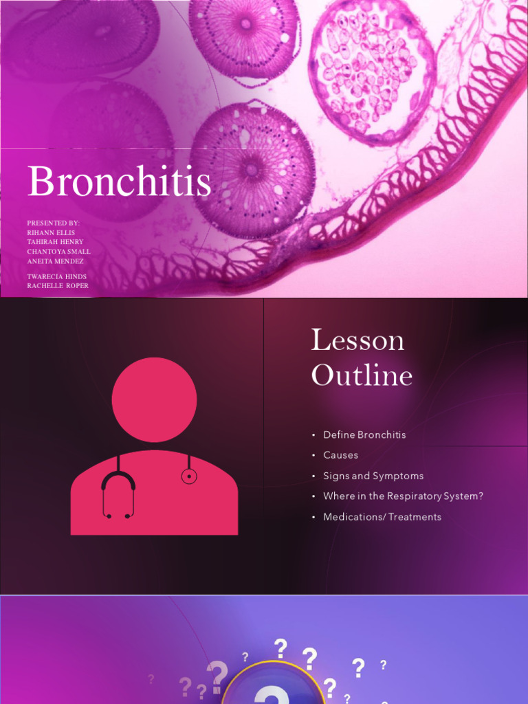 Bronchitis - Biology 11S | PDF