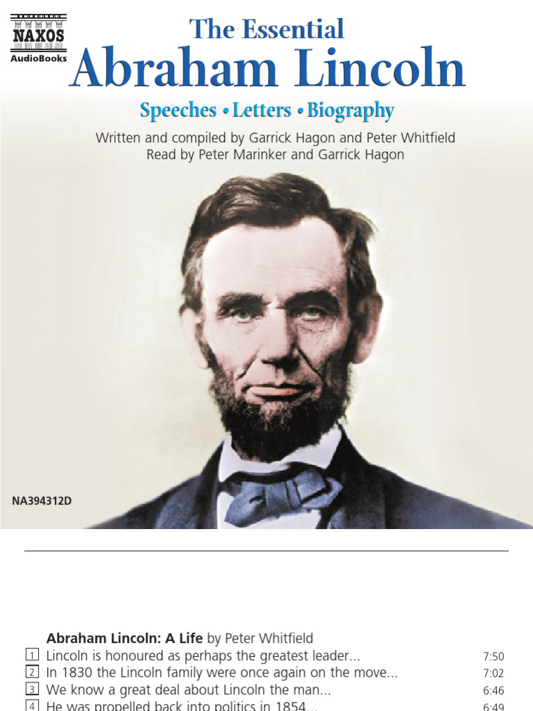 Lincoln's Legacy: Speeches & Letters | PDF | Abraham Lincoln
