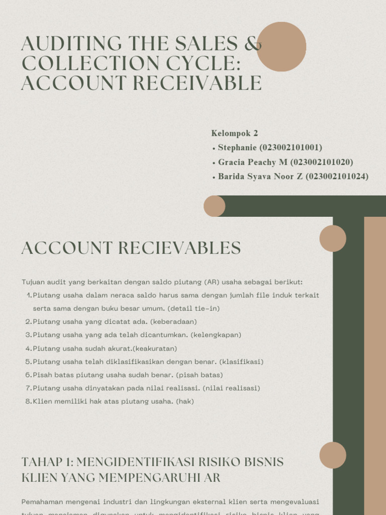 Auditing The Sales & Collection Cycle Account Receivable | PDF