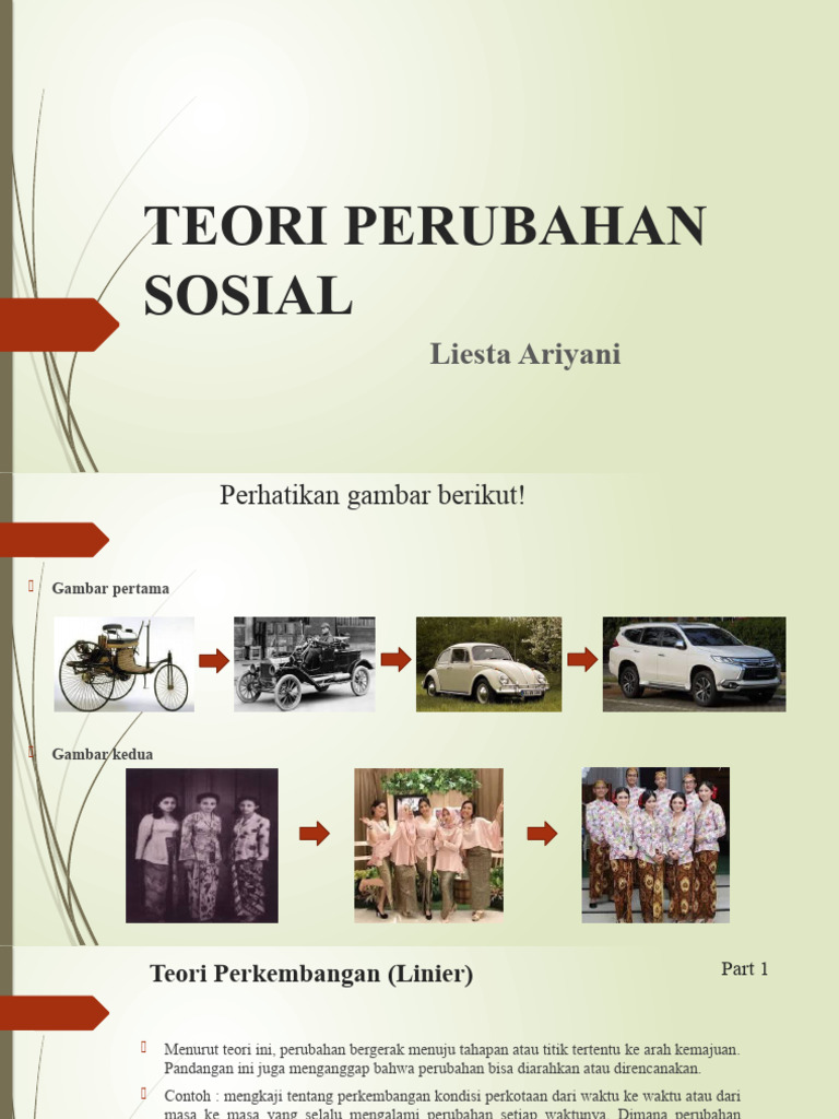 Teori Perubahan Sosial | PDF