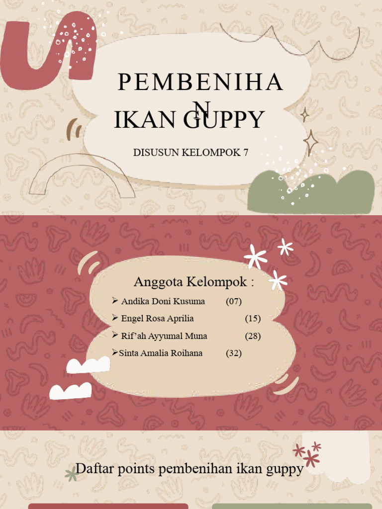 Pembenihan Guppy | PDF