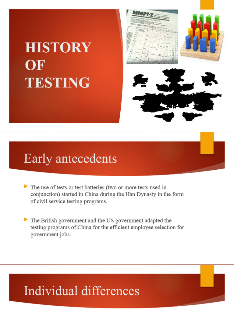 History of Psychological Testing | PDF | Psychology | Cognitive Psychology
