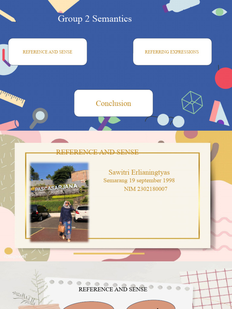 2 Reference, Sense, & Referring Expression | PDF | Word | Noun