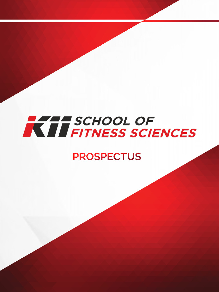 K11 School of Fitness Sciences Overview | PDF | Personal Trainer