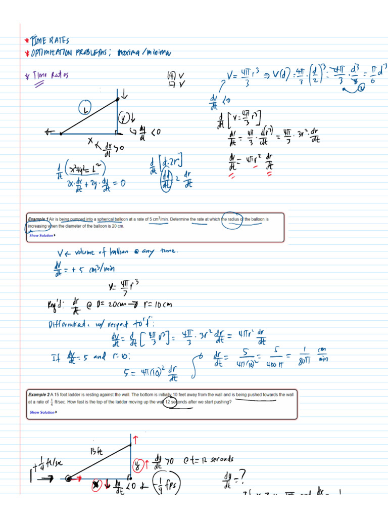 Time Rates and Optimization Problems | PDF