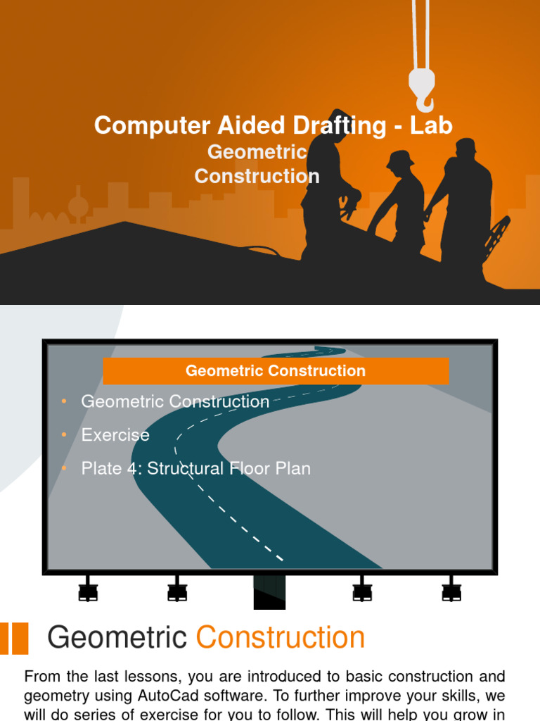 Geometric Construction Exercises in CAD | PDF | Circle | Computer Aided ...