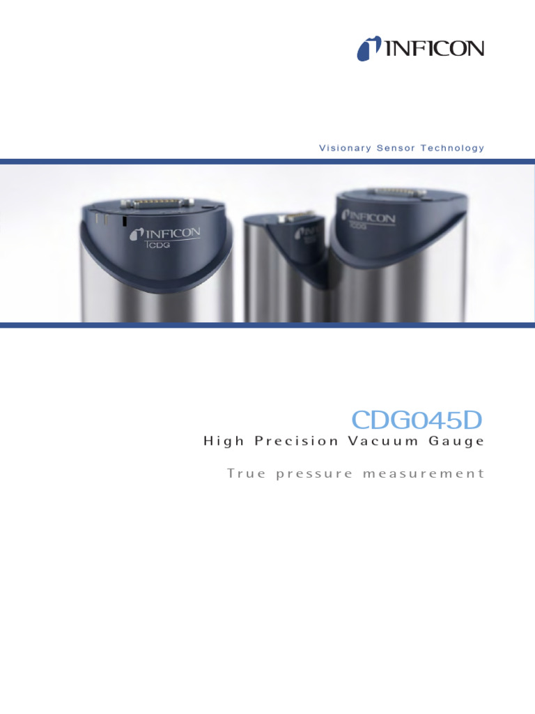 CDG045 | PDF | Pressure Measurement | Sensor