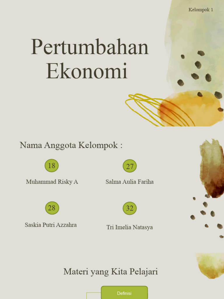 Pertumbuhan Ekonomi | PDF