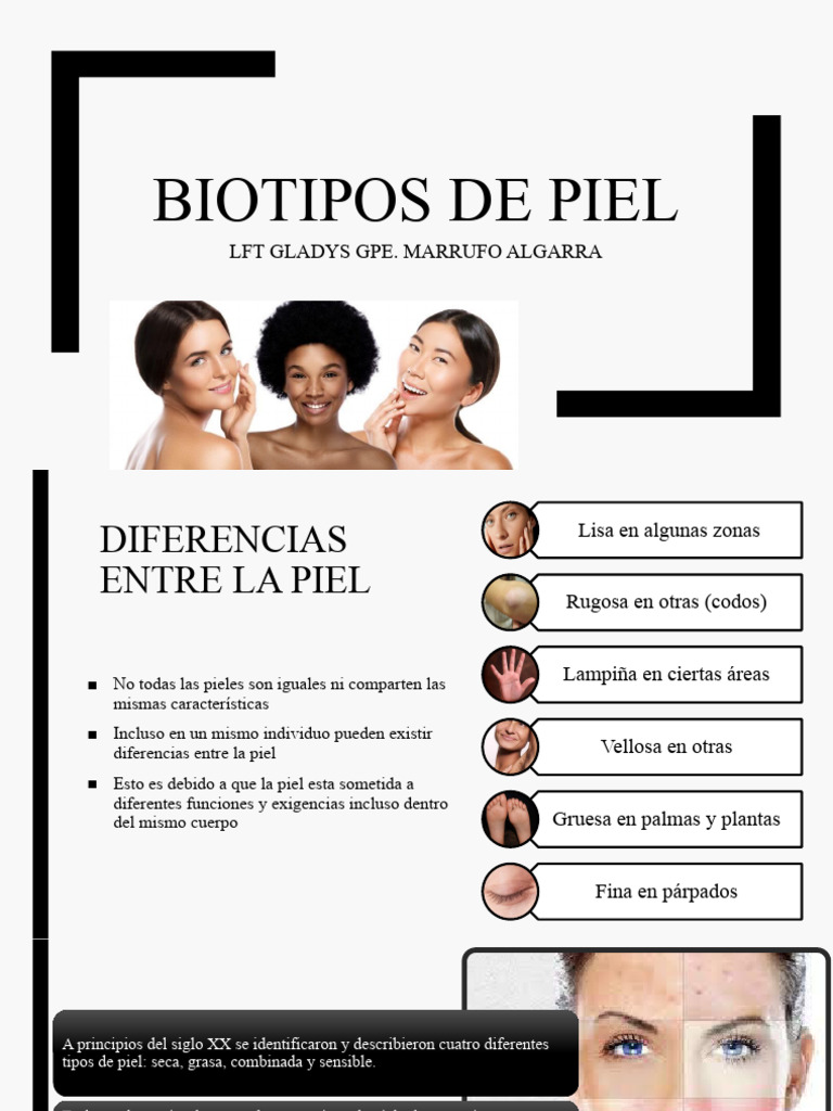 Biotipos de piel | PDF | Piel | Medicina CLINICA