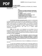 Escrito Solicitando Aguinaldo | PDF