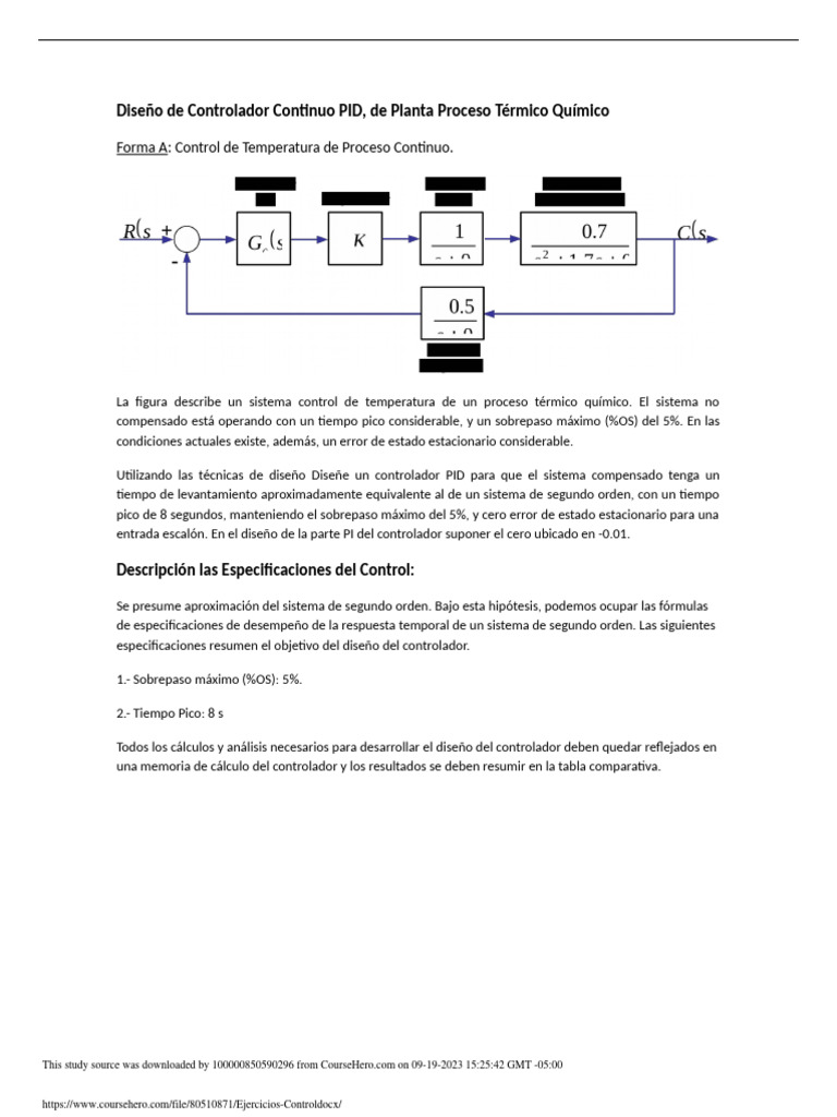 Ejercicios Control | PDF | Matemáticas Aplicadas | Ingeniería Informática