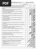 Adult ADHD Self-Report Scale v1.1 | PDF | Attention ...