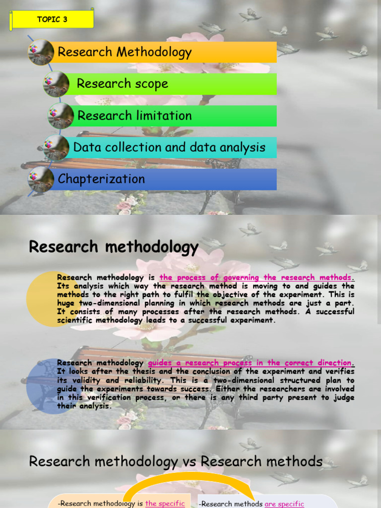 Methodology, Scope, Limitatio, Significance, Data Collection and Chapterization | PDF ...