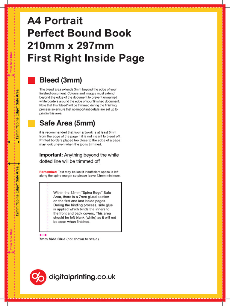 A4 Portrait Perfect Bound Book | PDF