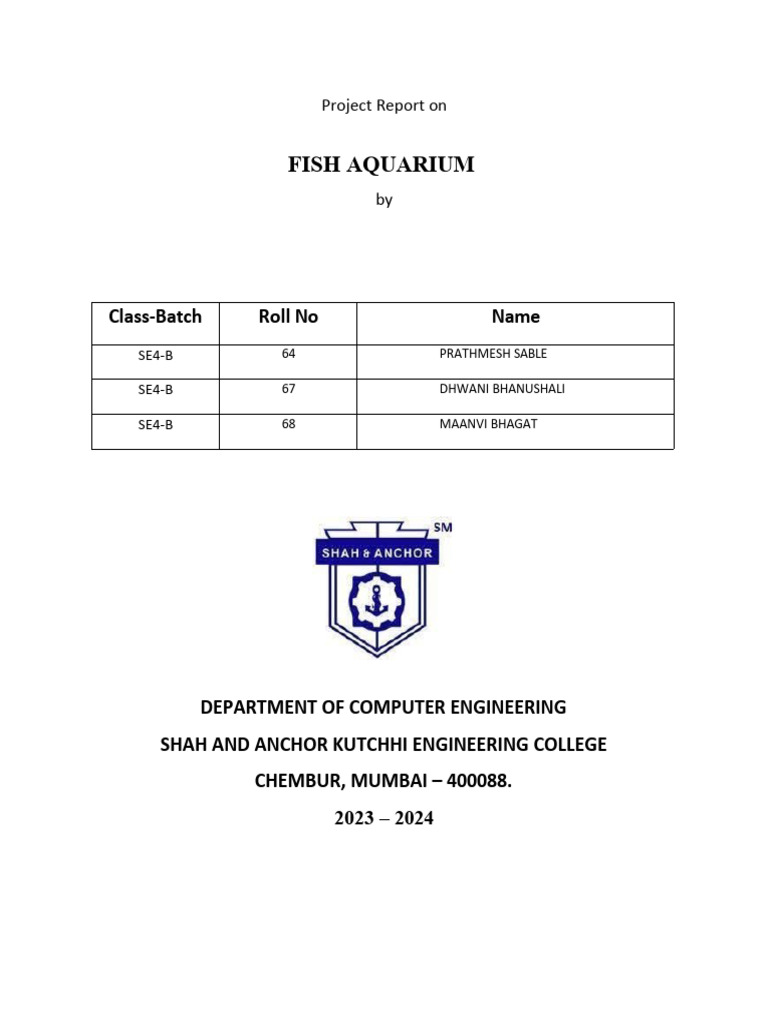 Parva Dedhia - DSE-09 - SE-09 - CG - MINI-PROJECT - REPORT - PARVA CHETAN DEDHIA | PDF ...