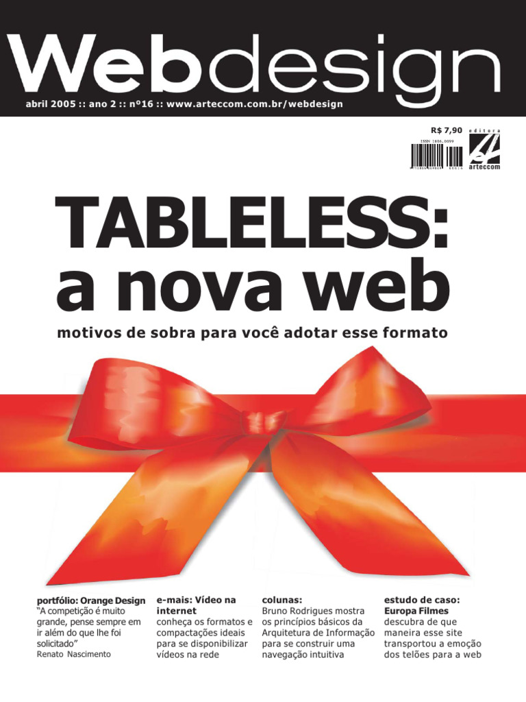 Tableless A Nova Web | PDF | Designer de Web | Internet