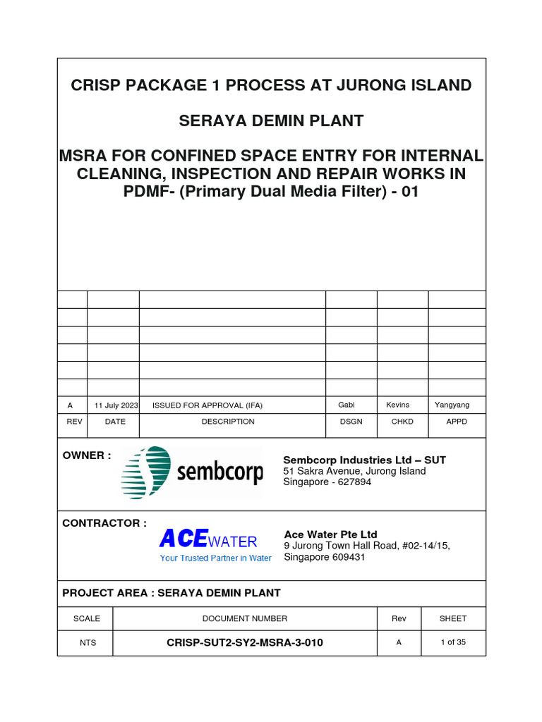 Crisp-Sut2-Sy2-Msra-3-010 Ra Masra Confined Space Entry Inspection ...