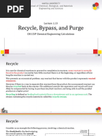 W06 Chap 2 Material Balance Recycle Bypass Purge | PDF | Chemical ...