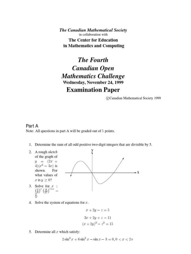 Exam 99 | Download Free PDF | Algebra | Mathematics