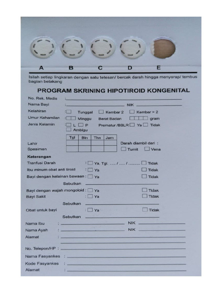 Foto Skrining SHK | PDF