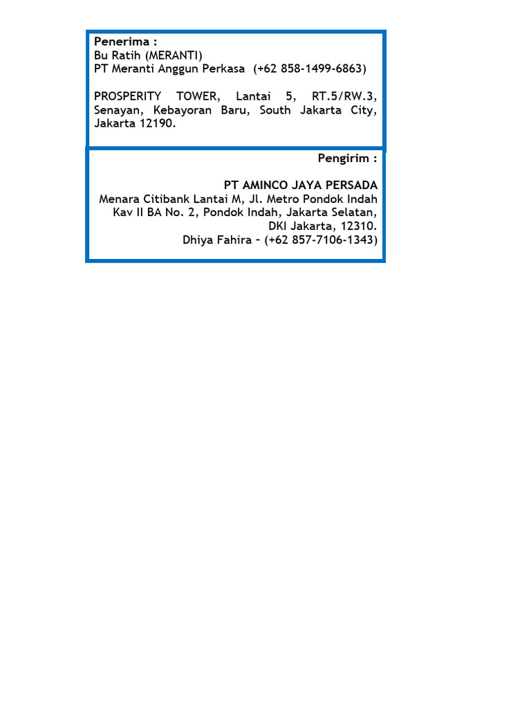 Form Alamat[1] | PDF