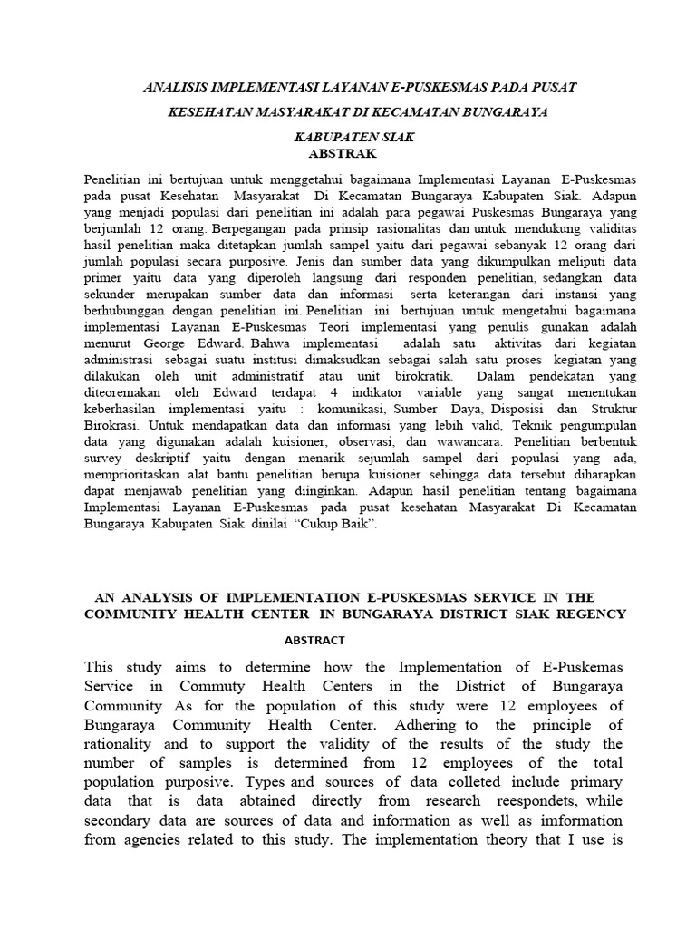 Analisis Implementasi Layanan e | PDF