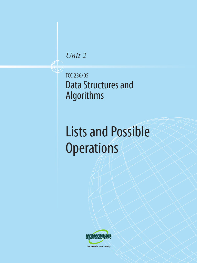 Data Structures Algorithms U2 | PDF | Software Development | Information Retrieval