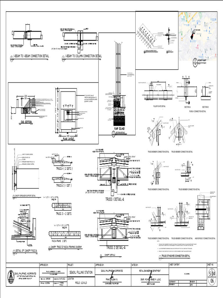 I-Beam To Column Connection Detail I-Beam To I-Beam Connection Detail | PDF | Architectural ...