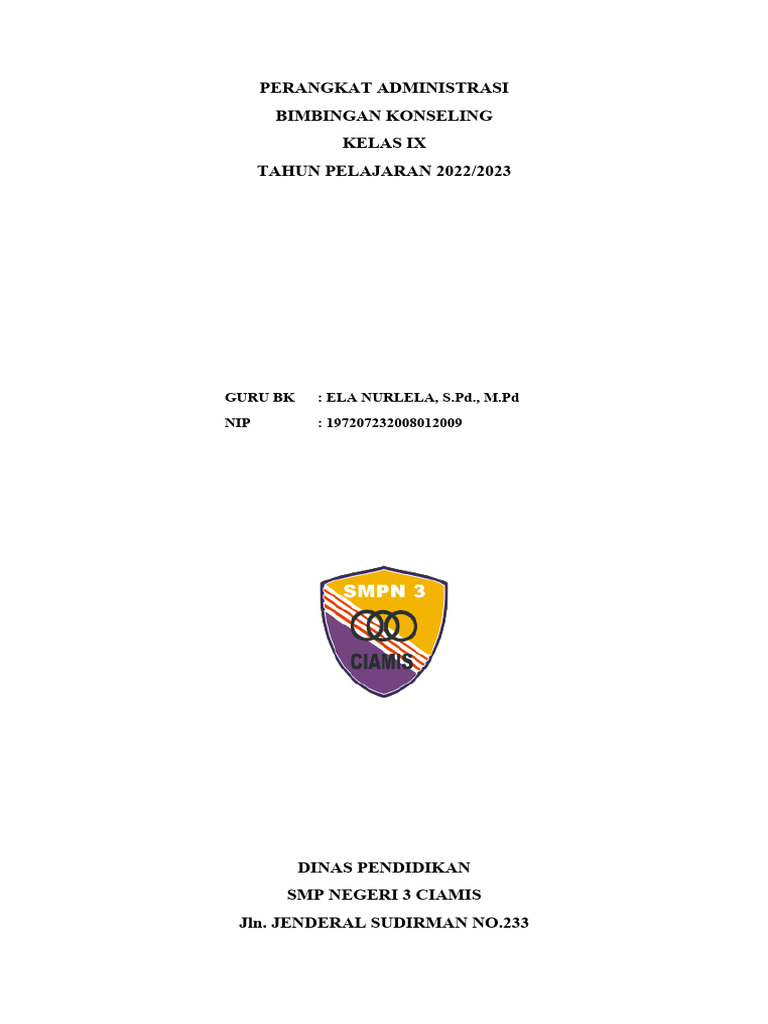 Perangkat BK Kelas IX 2022/2023 | PDF | Karier & Perkembangan | Pengembangan Diri